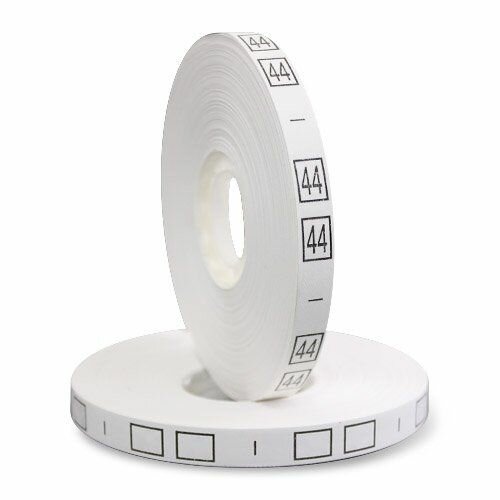 Комплект наклеек с цифрами (размерник лента см. )/В 1 рулоне приблизительно 1125 бирок/размер 44