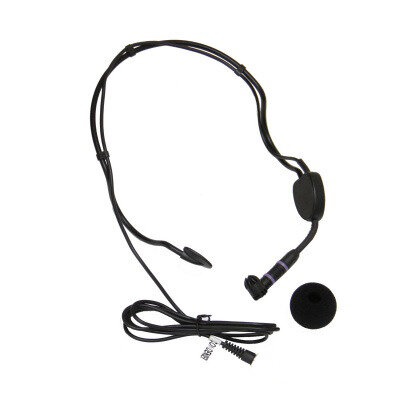 Микрофон с оголовьем черного цвета Invotone HM38