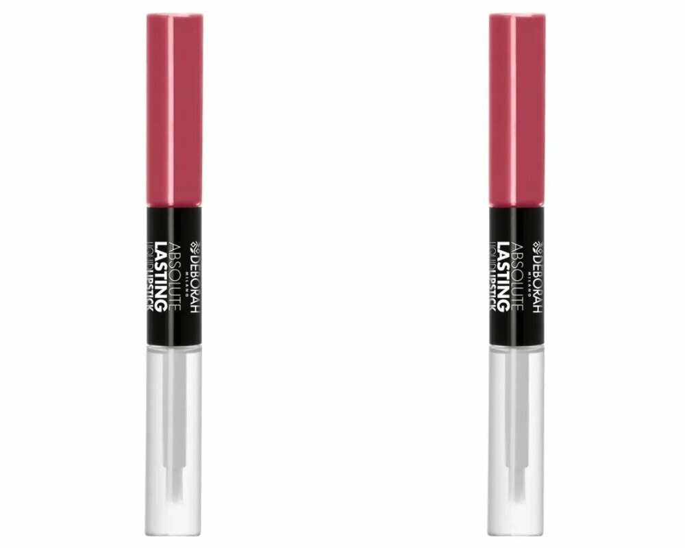 Помада для губ жидкая ультрастойкая Deborah Milano Absolute Lasting Liquid Lipstick, тон 17 Розовый, 8 мл, 2 шт