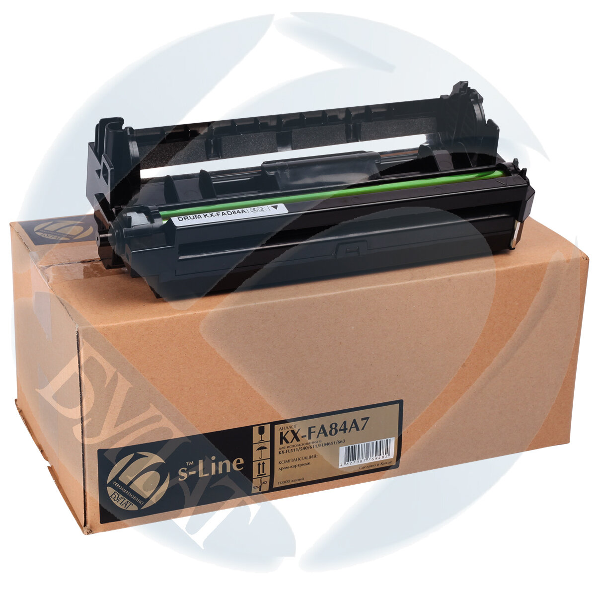 Драм-картридж булат s-Line KX-FAD84A для Panasonic KX-FL511, KX-FL513RU (Чёрный, 10000 стр.)