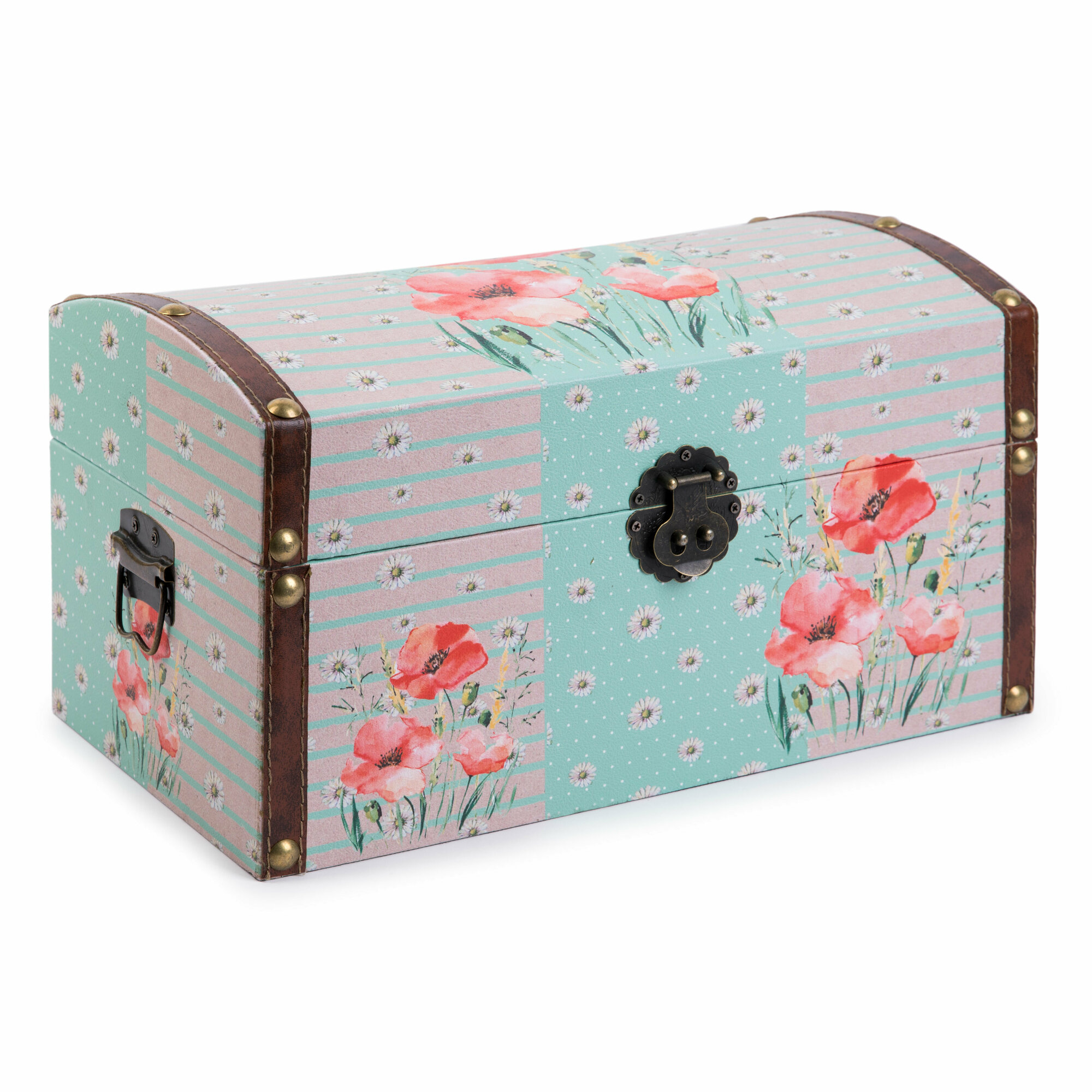 Gamma" DBK-04 шкатулка декоративная "сундучок" 39 х 21 х 21 см №017 "Красивые маки