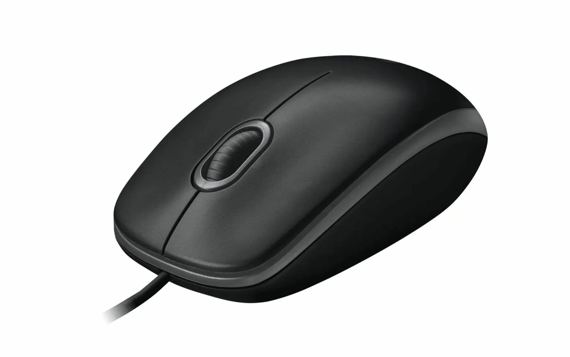 Мышь Logitech B100 Black, проводная, 3 клавиши, колесо прокрутки