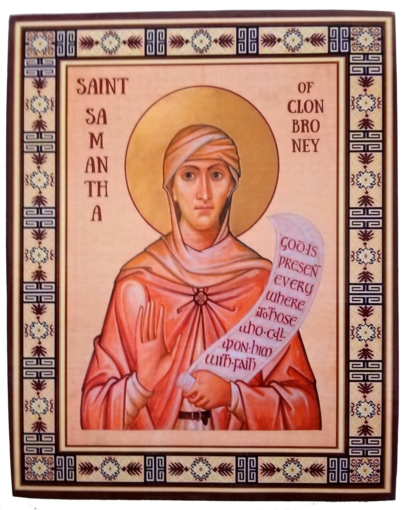 Достопочтенная Саманта настоятельница Клонброни в Ирландии