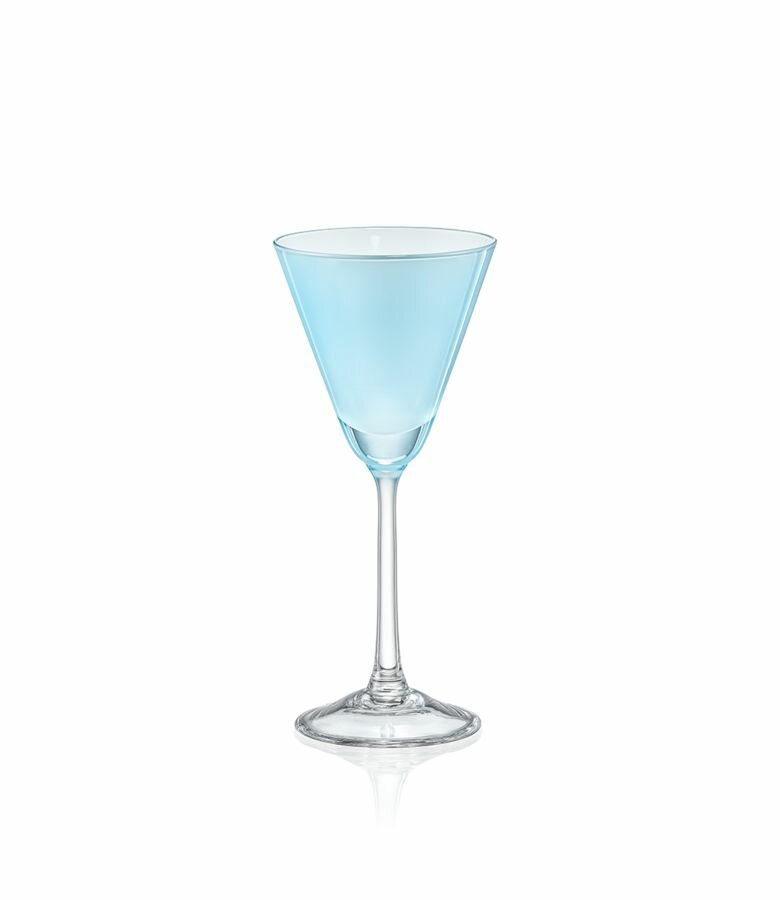 Пралине Бокал для мартини 90 мл (4 шт), цвет светло-голубой
