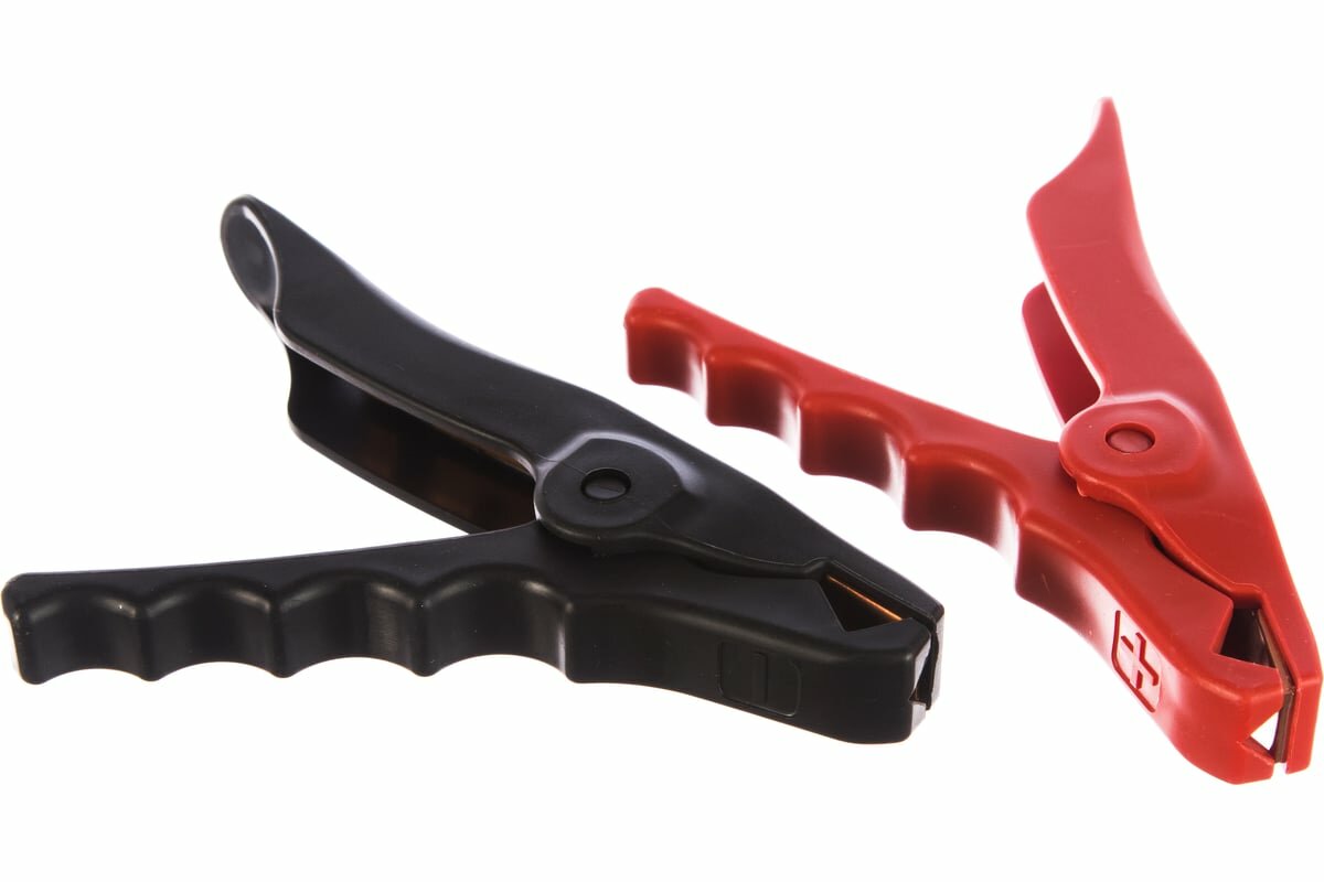 Крокодил автоэлектрика зажим красный и черный Т-22 двойной комплект 1+1 для автоэлектрики