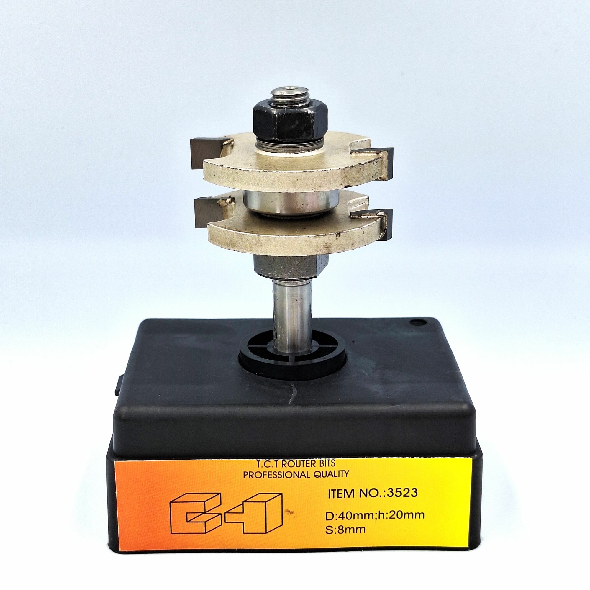 Фреза Глобус 3523 D40 H20 S8 комбинированная пазошиповая для сращивания