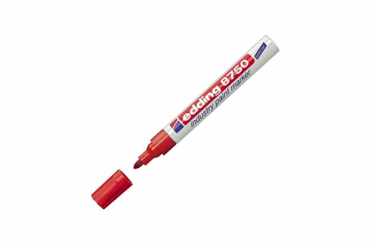 EDDING Маркер для промышленной графики E-8750/2 красный 2-4 мм 87765