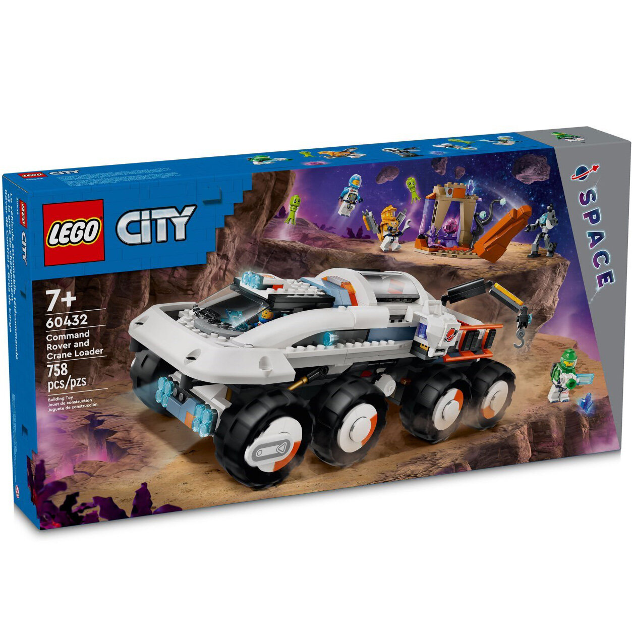 Конструктор LEGO City 60432 Командный вездеход и кран-погрузчик