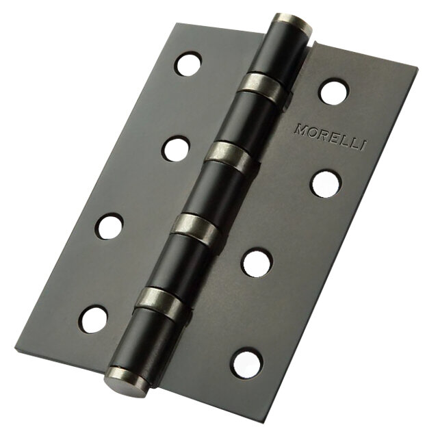 MORELLI петля универсальная 100х70х2,5 мм матовый черный для дверей и мебели