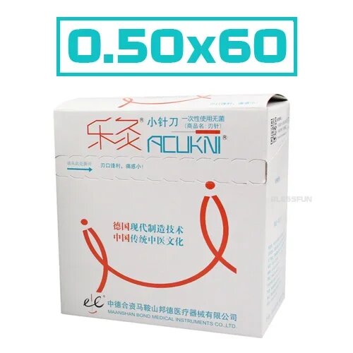 Иглы для акупунктуры Blessfun 50 шт. 0.50x60
