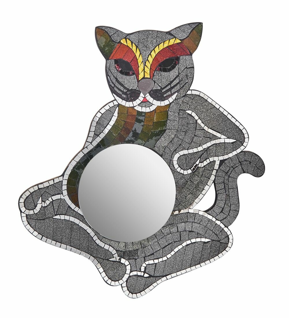 Панно 'Кот' (мозаика, о. Бали)