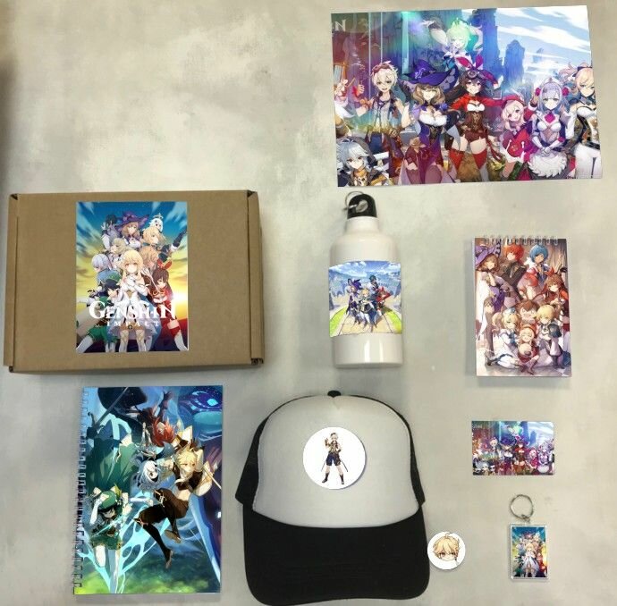 Бокс Genshin Impact, Геншин Импакт №11, Товары с нашими рандомными картинками
