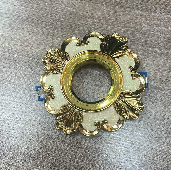 Светильник Точечный Врезной MR16 1х50Вт GU5.3 Золото D120х25мм IP20 LBT