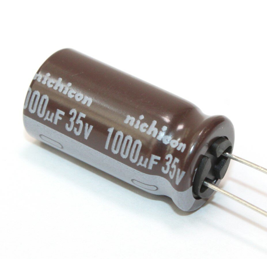 ECAP 1000 мкФ / 35В (12,5х25) PW, Конденсатор электролитический, NICHICON