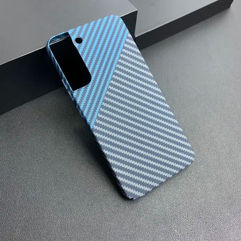 Чехол для Samsung Galaxy S22 BlueBlack, карбон, S22