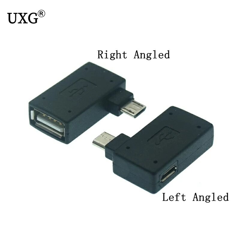 Угловой кабель-переходник Micro USB OTG UXG Left and Right