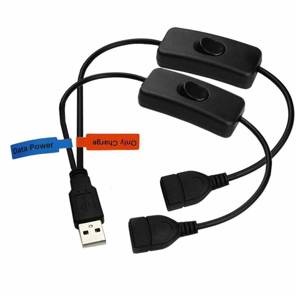 Удлиняющий кабель USB 2.0 A Y Splitter с включенными/выключателями мужчин на женский