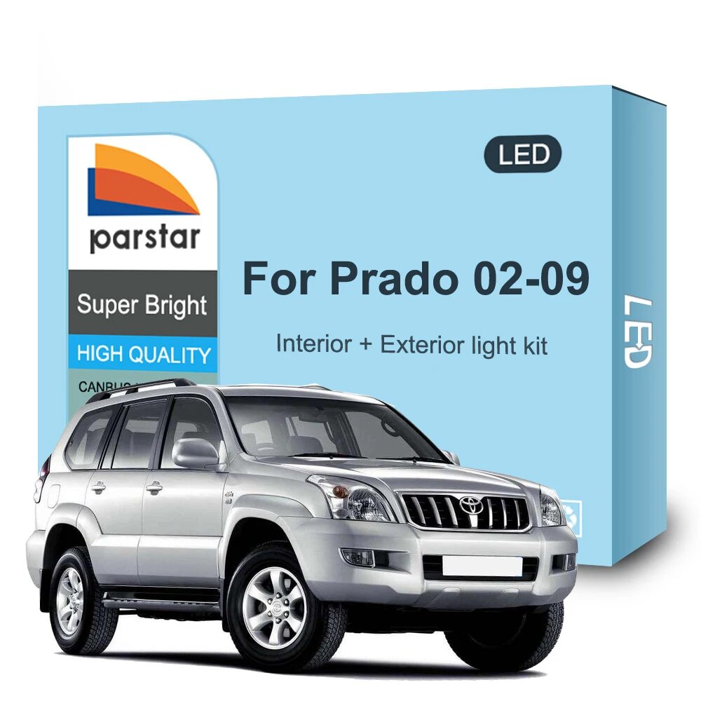 Светодиодный комплект освещения Toyota Prado 120 LC120 2002-2009, Interior Light-15PCS
