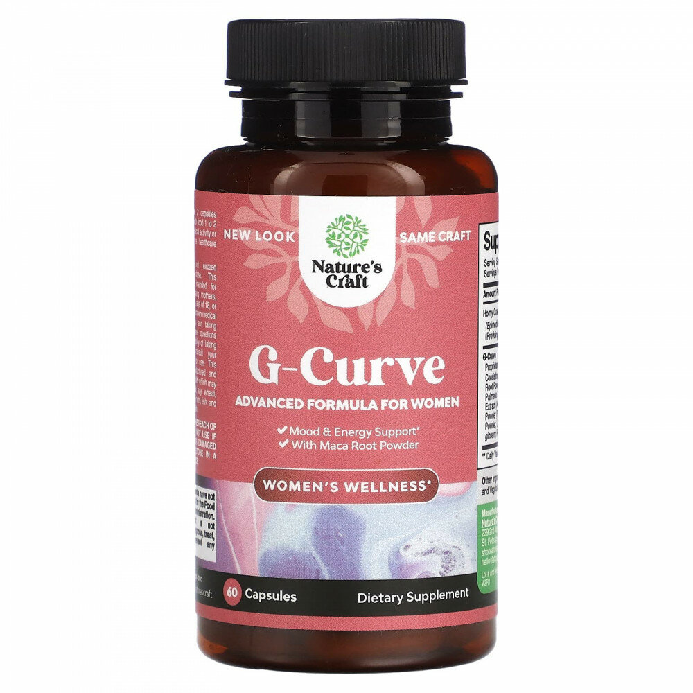 Nature's Craft, Women's Wellness, G-Curve ™, 590 мг, 60 капсул