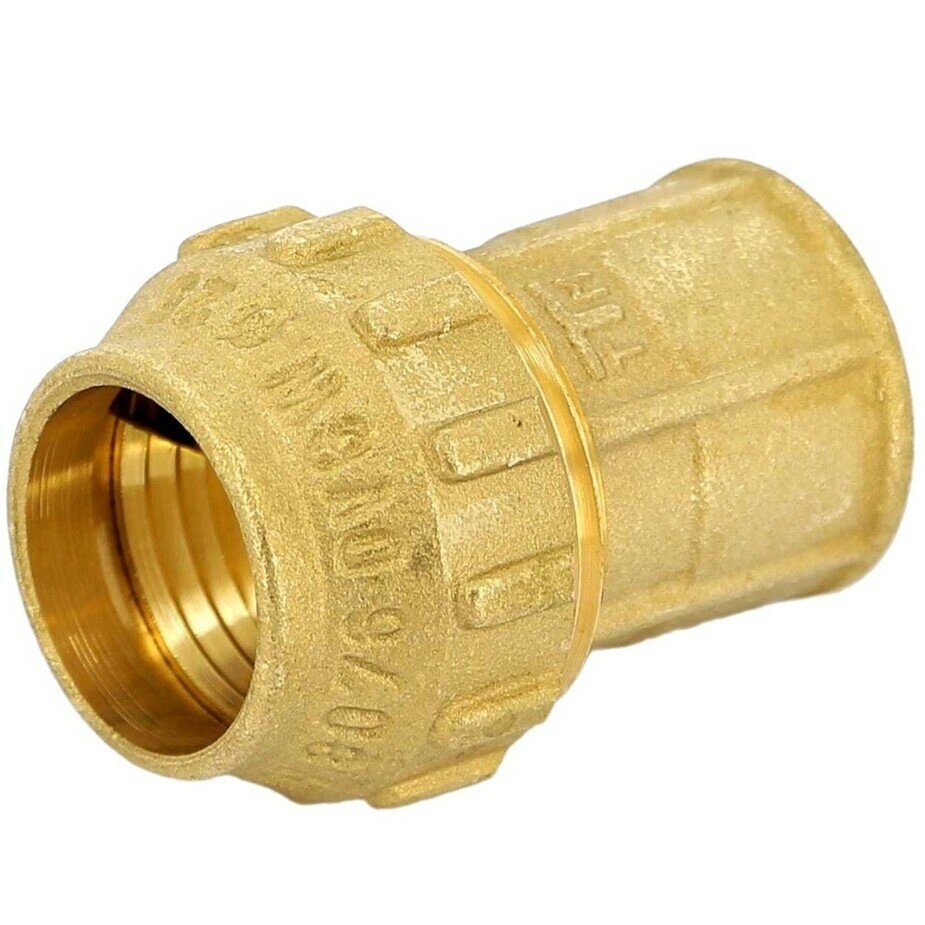 Муфта ПНД компрессионная переходная 20х1/2 ВР(г) латунь