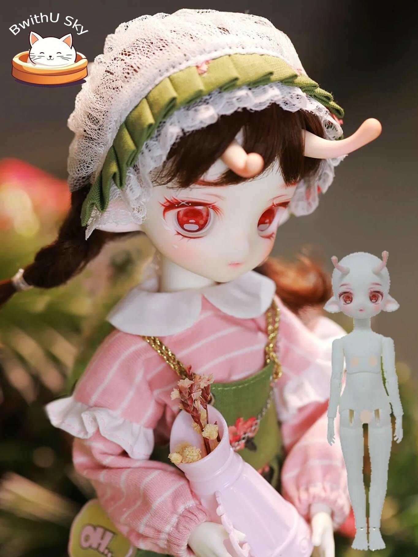 BwithU Rui BJD 1/6 обнаженная кукла с нормальной кожей, без макияжа, без аксессуаров