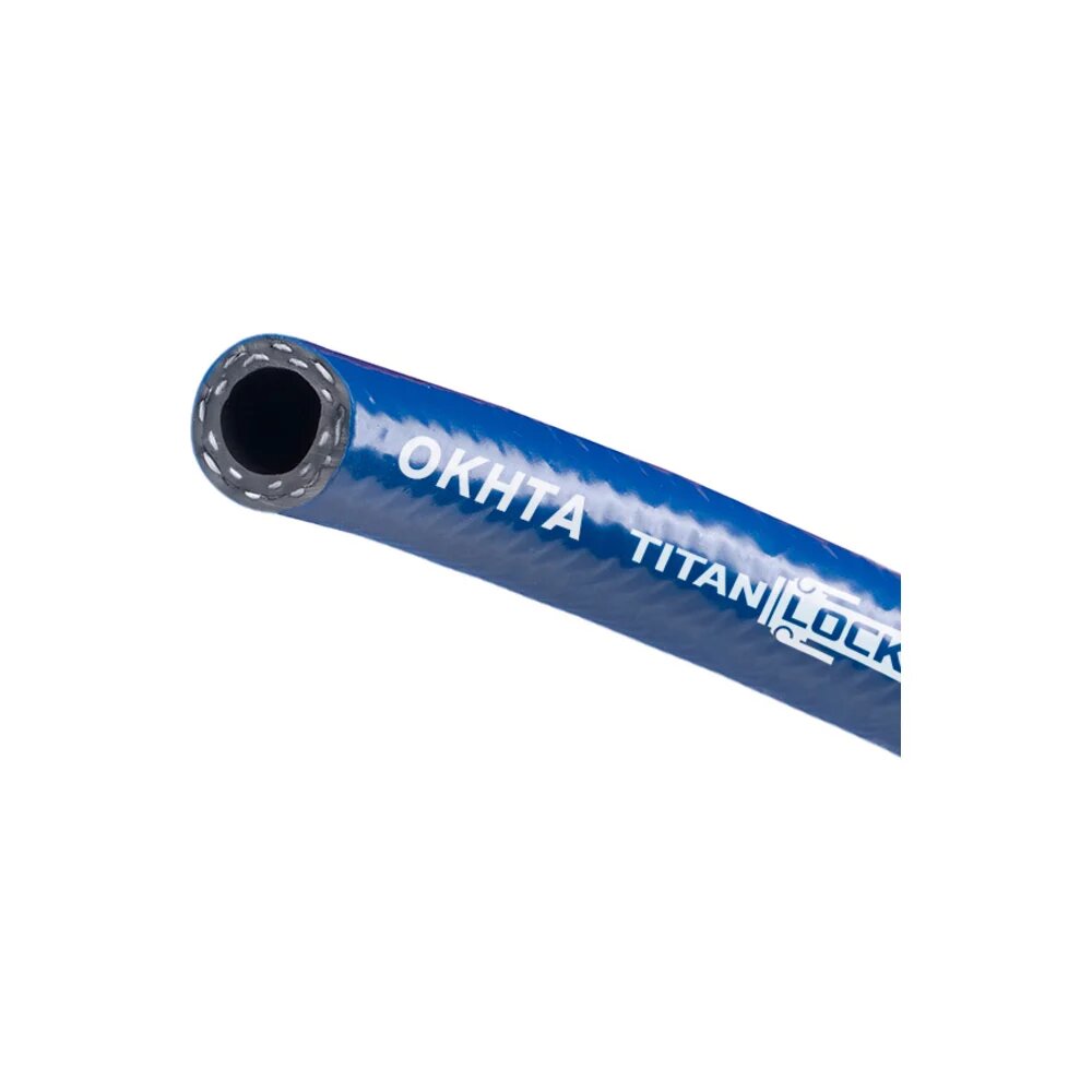 Шланг ПВХ для компрессоров "OKHTA", синий, 6 мм, 5 м TITAN LOCK TL006OH_5, черный