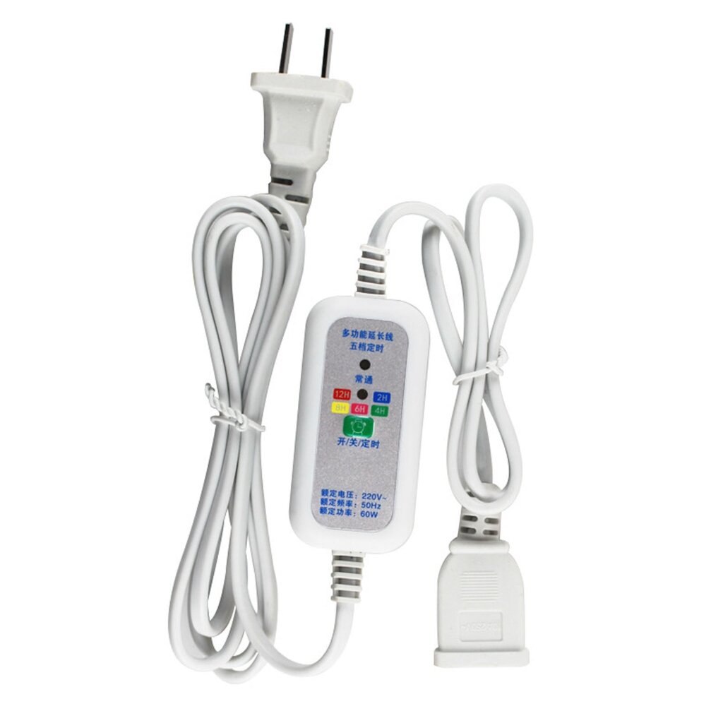 Кабель переключателя таймера, шнур питания для потолочного вентилятора и светодиодных светильников, стандарт США, с функцией автоматического отключения, 200 см