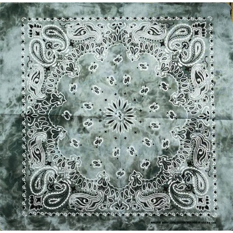 Хлопковая бандана Tie dye gray 55*55 см