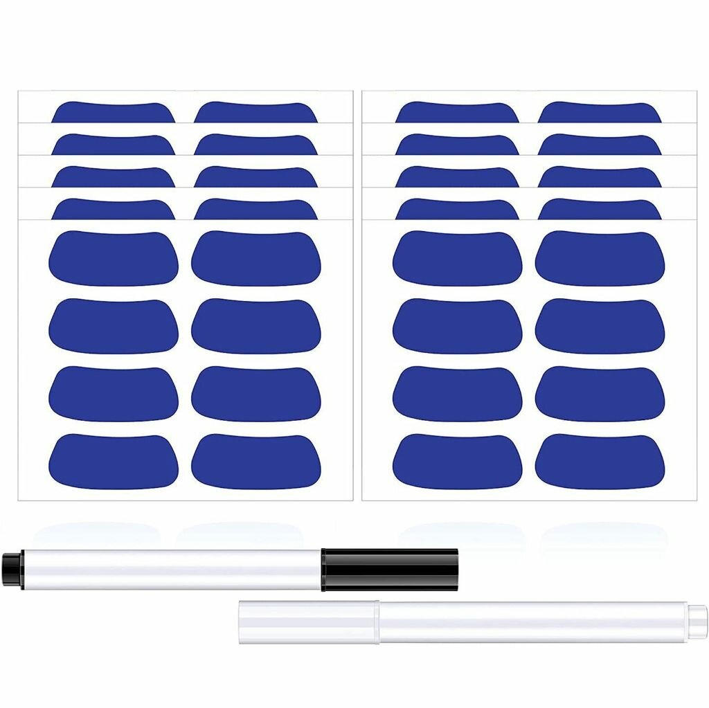 Черные наклейки для глаз для спортсменов Легко снимаются и не повреждают кожу, Токсичны