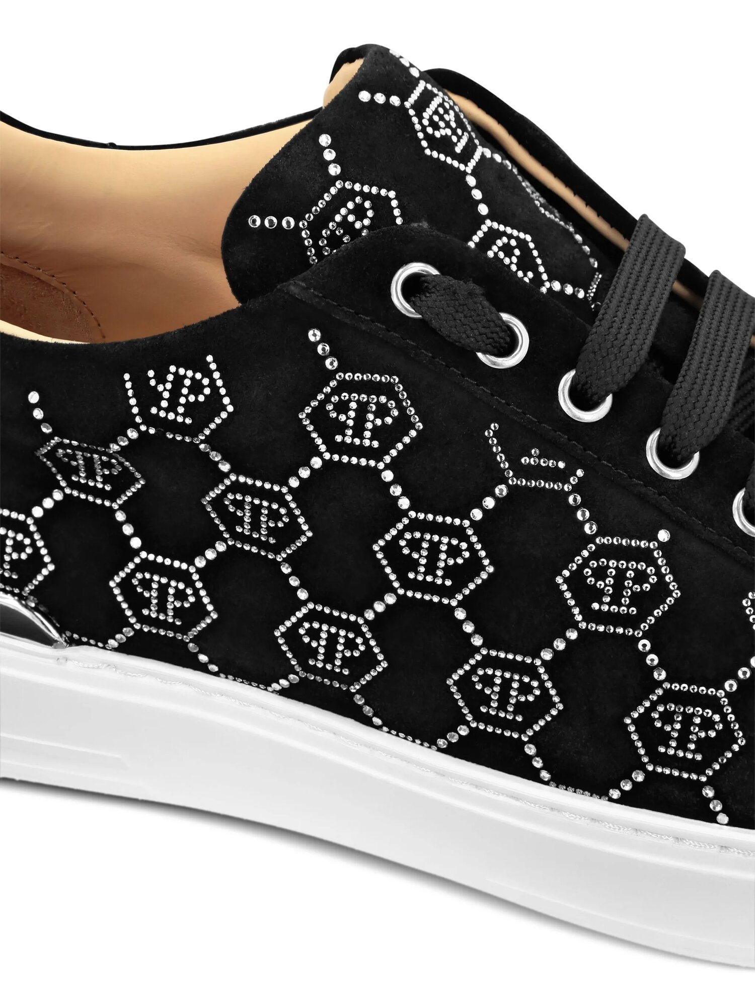 Кроссовки PHILIPP PLEIN Кроссовки с монограммой, размер 45, black/black — фото 1