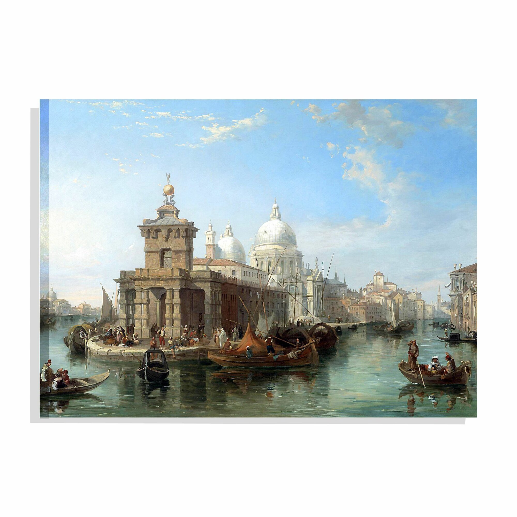 Картина на холсте, репродукция Венеция Церковь Салюте -Причетт Эдвард