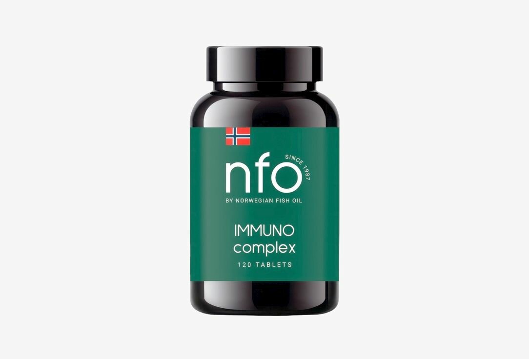 БАД для укрепления иммунитета NFO Иммунокомплекс Женьшень и Черная бузина в таблетках
