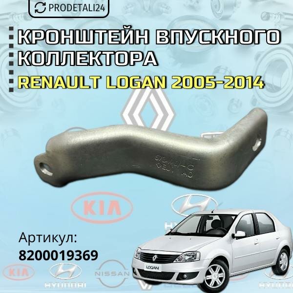 Кронштейн впускного коллектора Renault Logan 2005-2014 ; Артикул :8200019369;