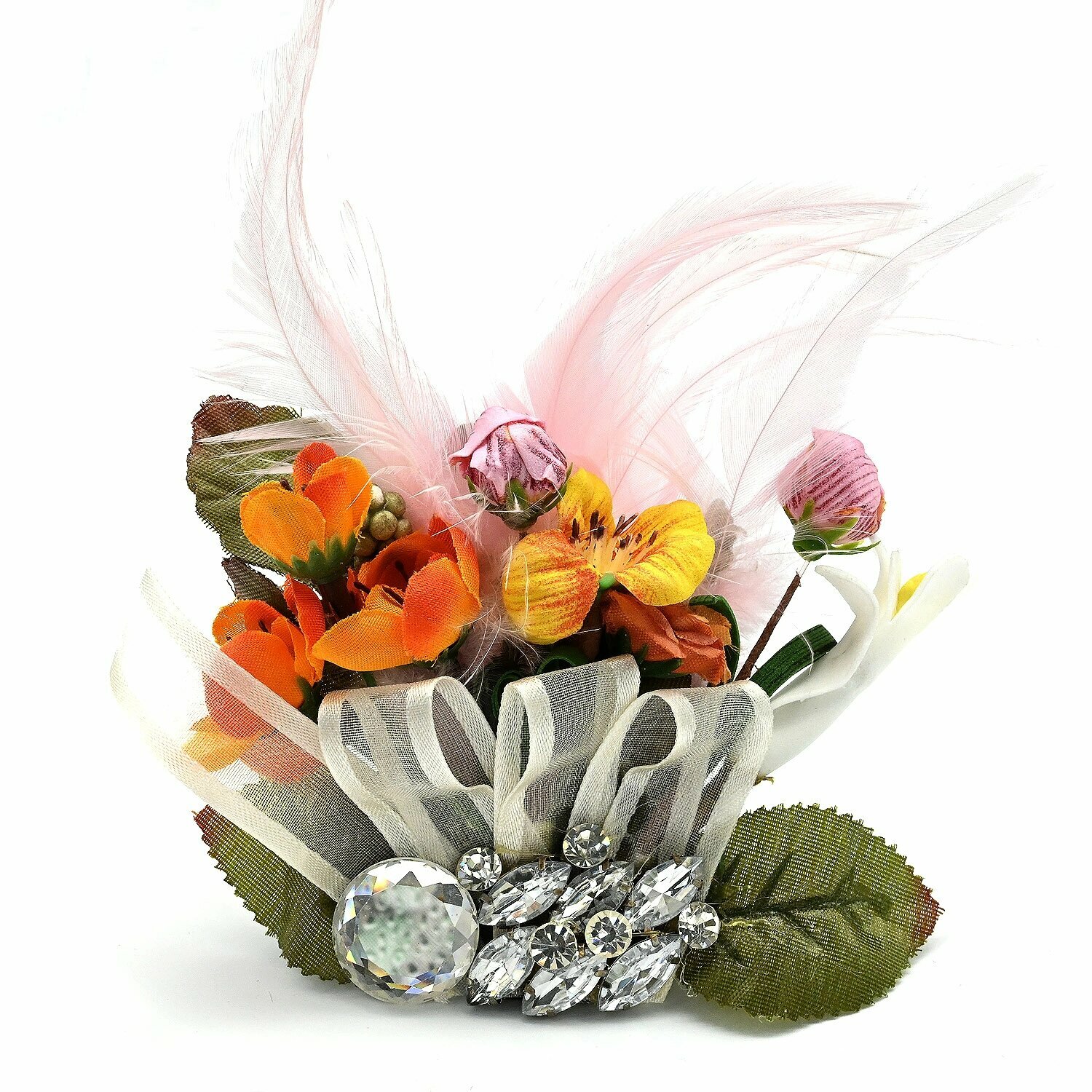 Брошь, циркон