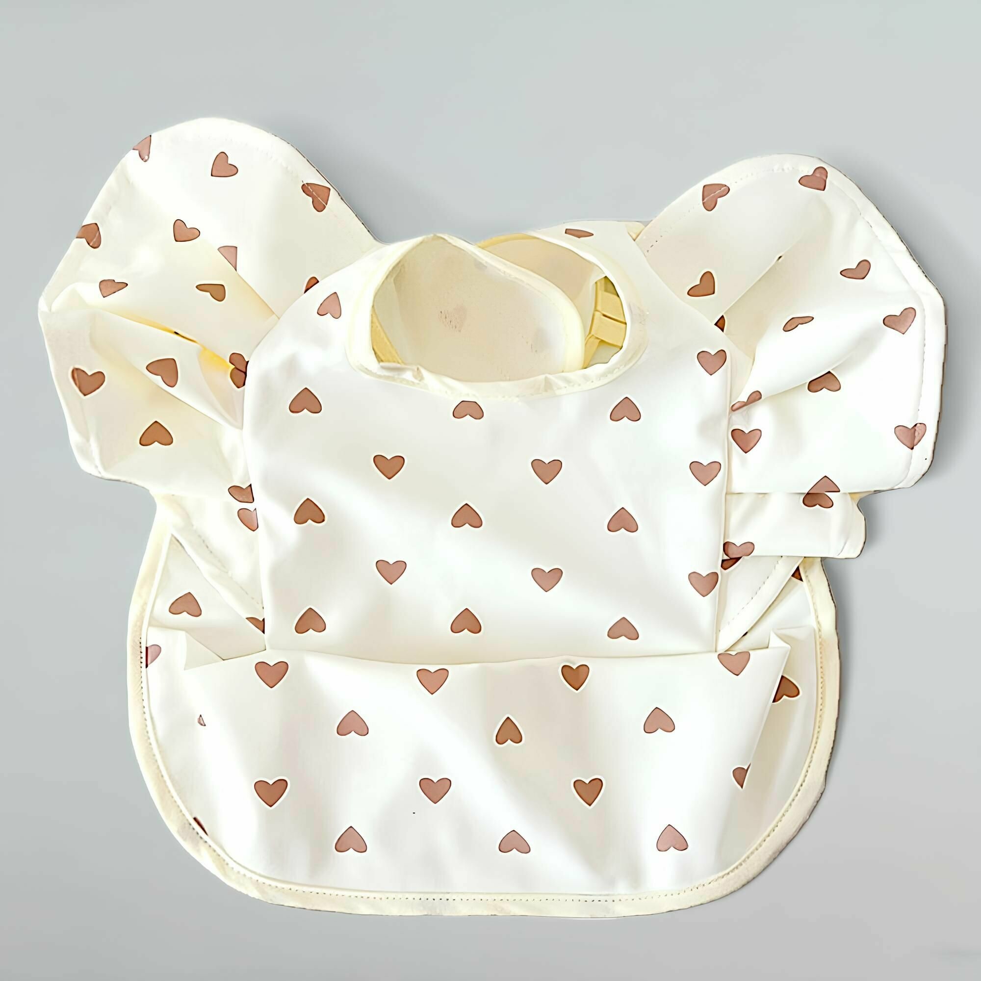 Фартук нагрудник для кормления детский непромокаемый с карманом / Слюнявчик с кармашком для малыша