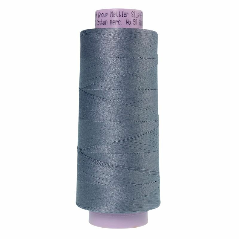 Нить для машинного квилтинга METTLER "Silk Finish", Cotton 50, 1829 м, цвет 0342, Flint Stone
