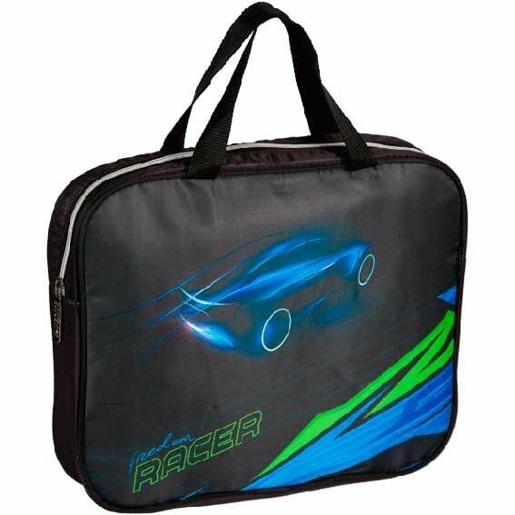 Сумка-планшет deVENTE формат А4, "Freedom car", текстиль, с расширением 8 см, внутренний карман, ручки 28 см (8057321)