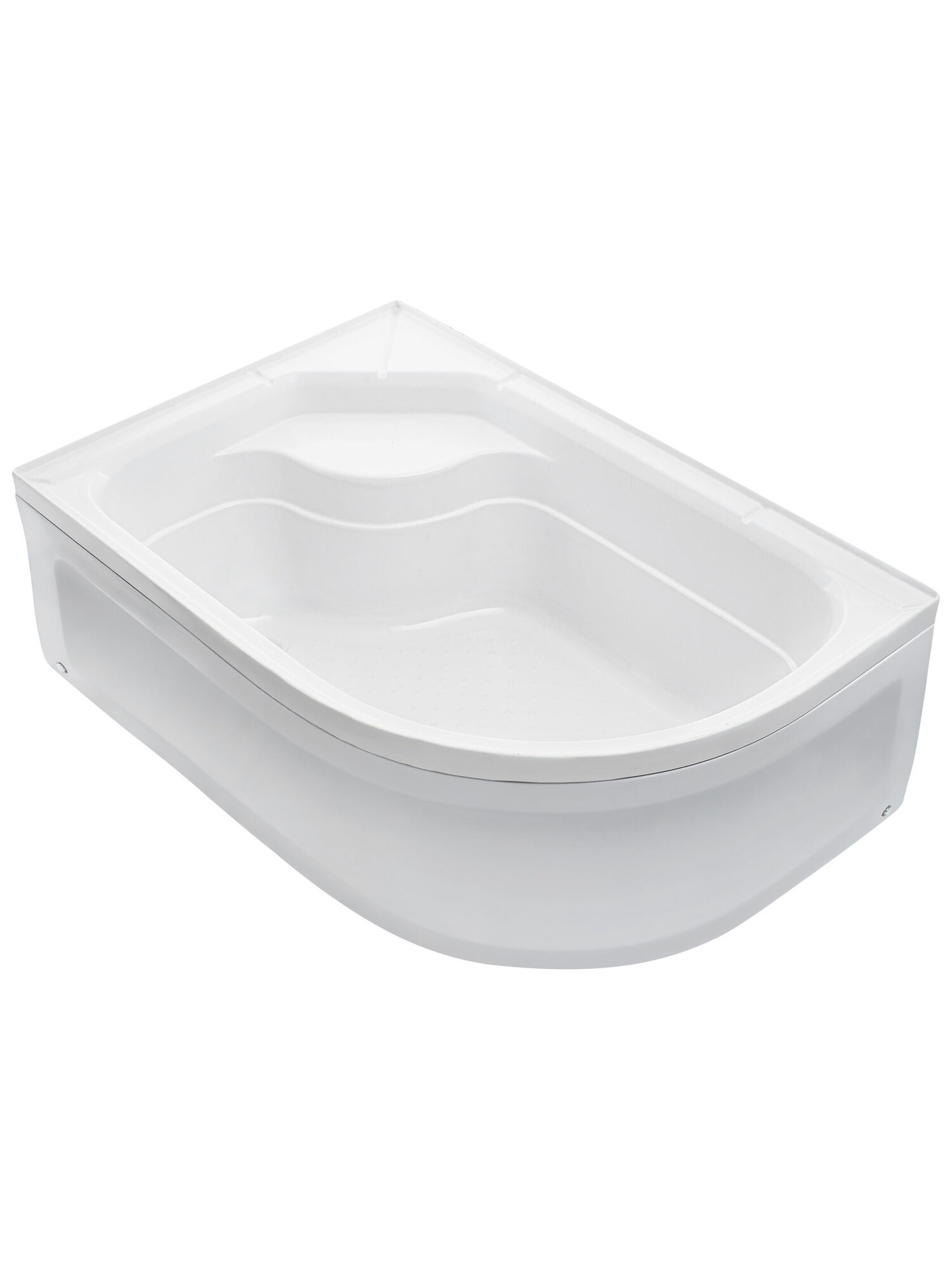 Душевой поддон WEMOR (RIVER) 110/80/44 L 110x80x44 высокий, асимметричный, белый