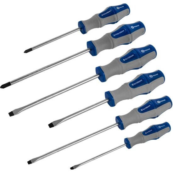 Набор отверток Кобальт Ultra Grip CR-V (6 шт.) блистер (646-669)