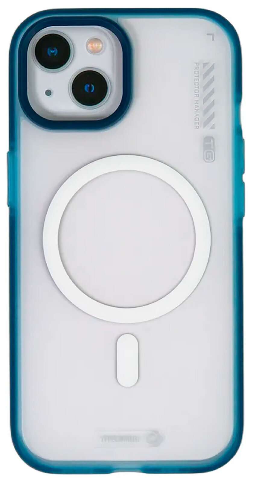 Чехол с магнитным покрытием Type Gorilla Dual Color iPhone15, Dark Blue (BL-T46-iP15-DC-DBL)