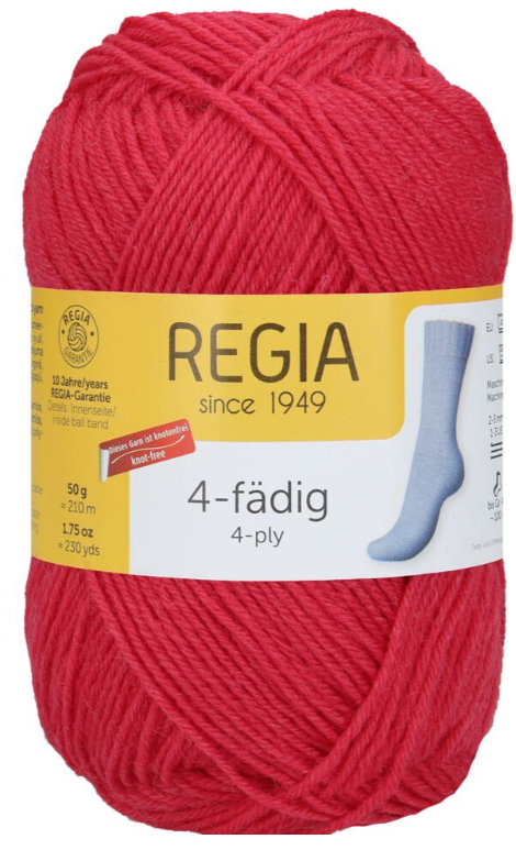 4-fadig Uni /4-фэдиг Уни/ пряжа Regia, 4 нитки, MEZ, 9801276 (01057, *, azalee (азалия), розовый)