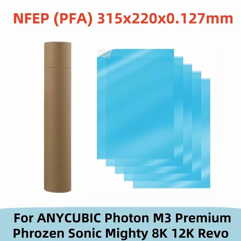 Пленка PFA 315x220x0.127 мм для ANYCUBIC Photon M3 Premium, 5 шт