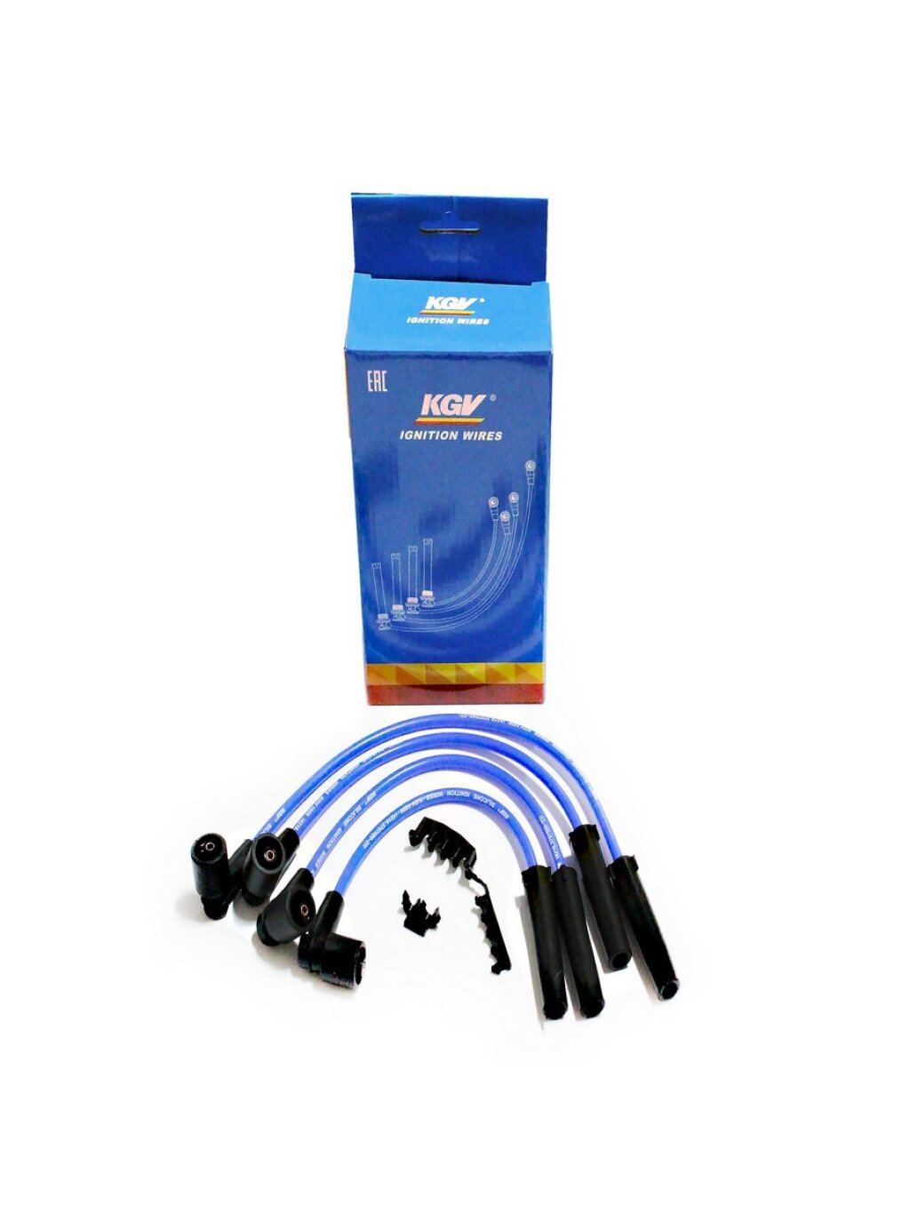 Провода высоковольтные для а/м ГАЗель/УАЗ дв.4216 инжектор (Евро 4) "KGV" (силикон)