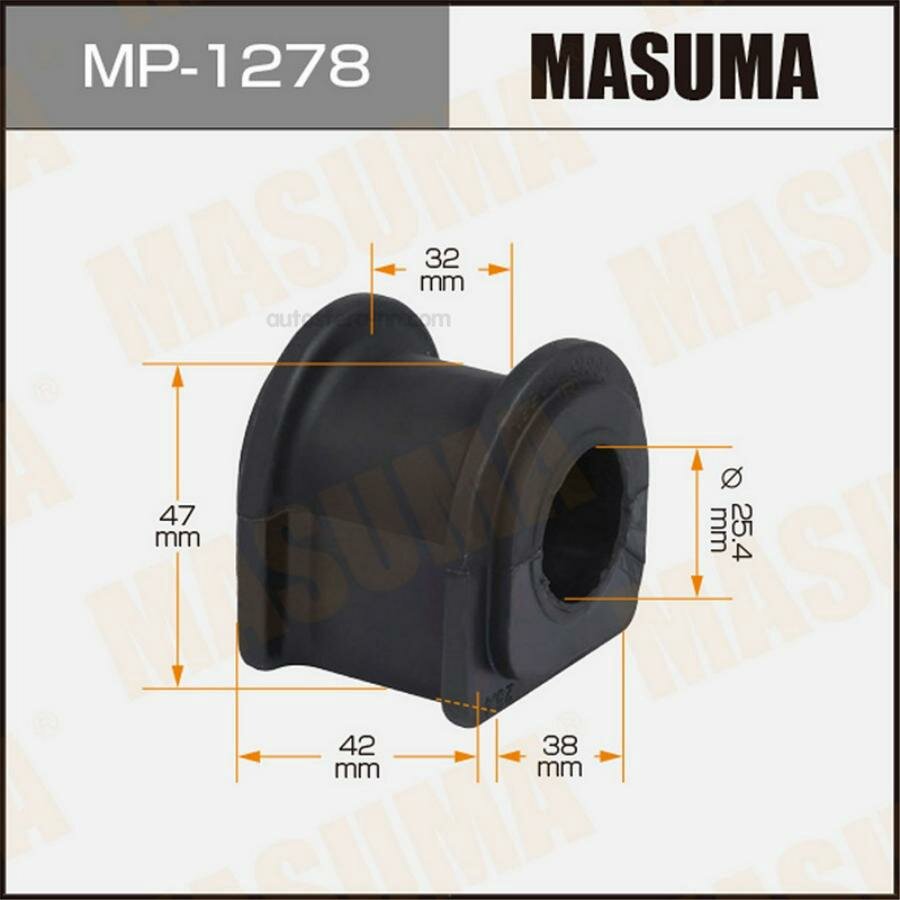 MASUMA MP1278 Втулка стабилизатора MASUMA /front/ / CROWN, MARK X / GRS200, GRX120 [уп.2]