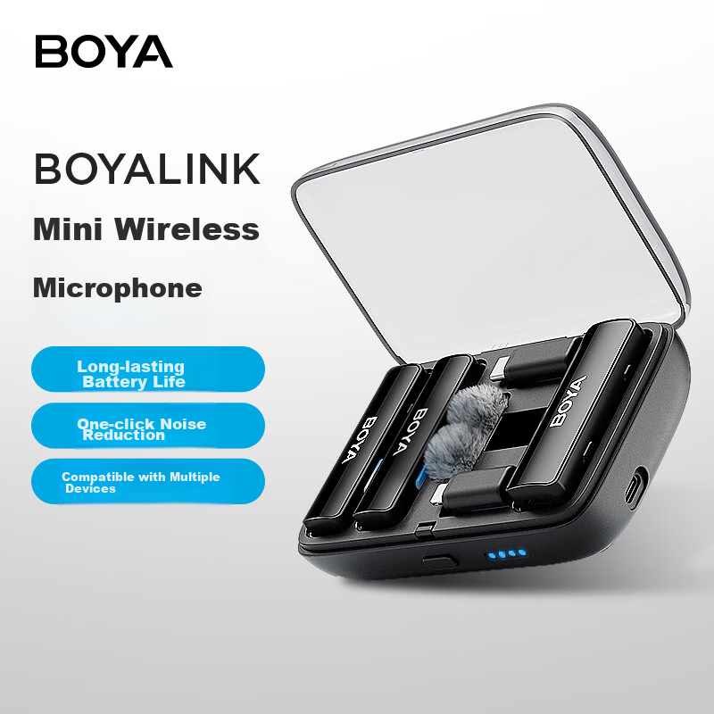 Двухканальная беспроводная микрофонная система BOYA BY-WM4 PRO-K2, черный