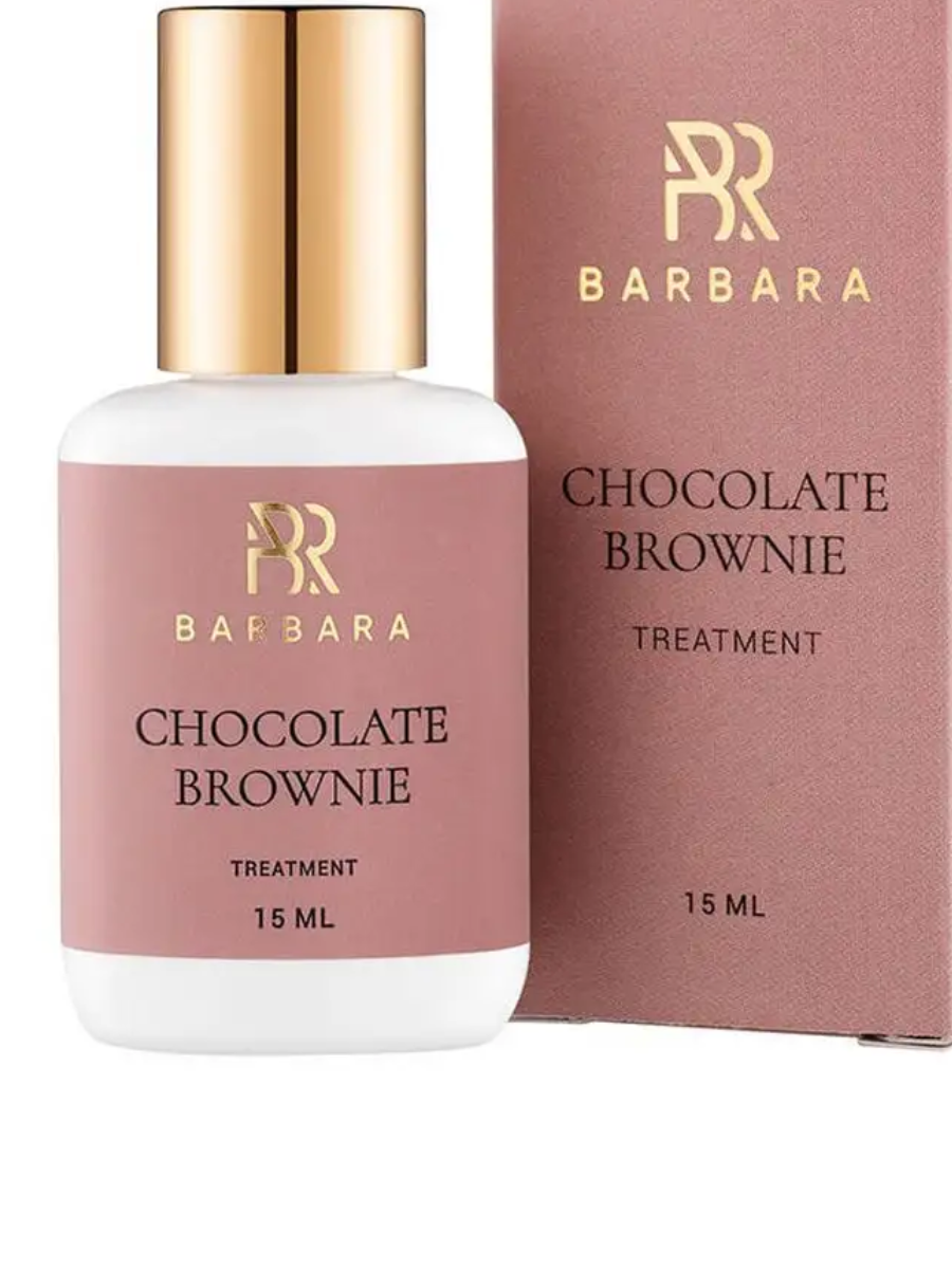 Обезжириватель для ресниц Barbara Chocolate brownie, 15 мл с ароматом шоколадного брауни