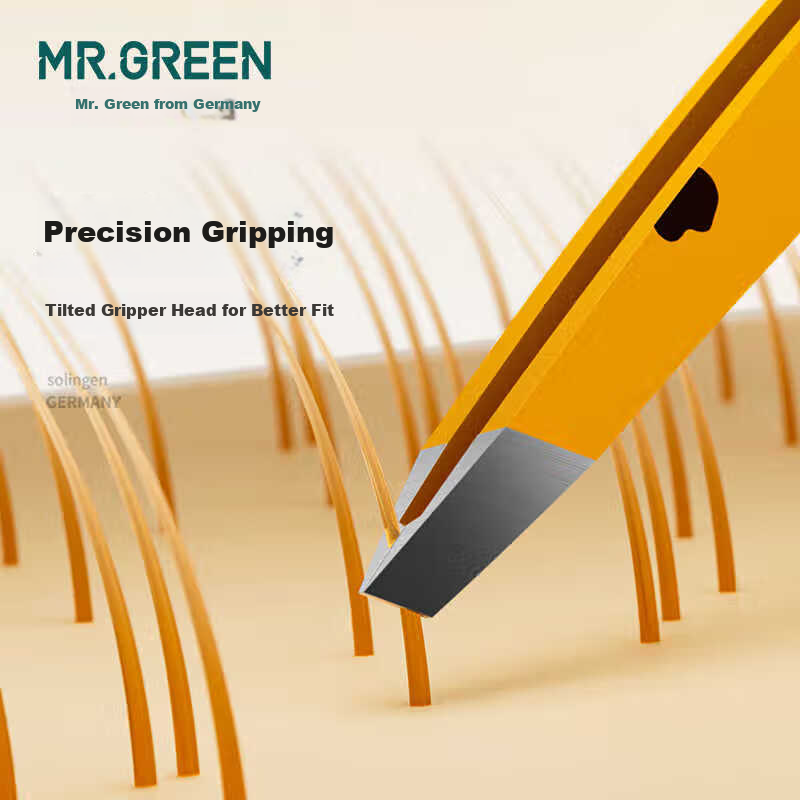 MR.GREEN German Tweezers Plucking Eyebrow Clip Eyebrow Clip Plucking Beard Artifact Hair Clipper Imported Stainless Steel Mr-2193YE
