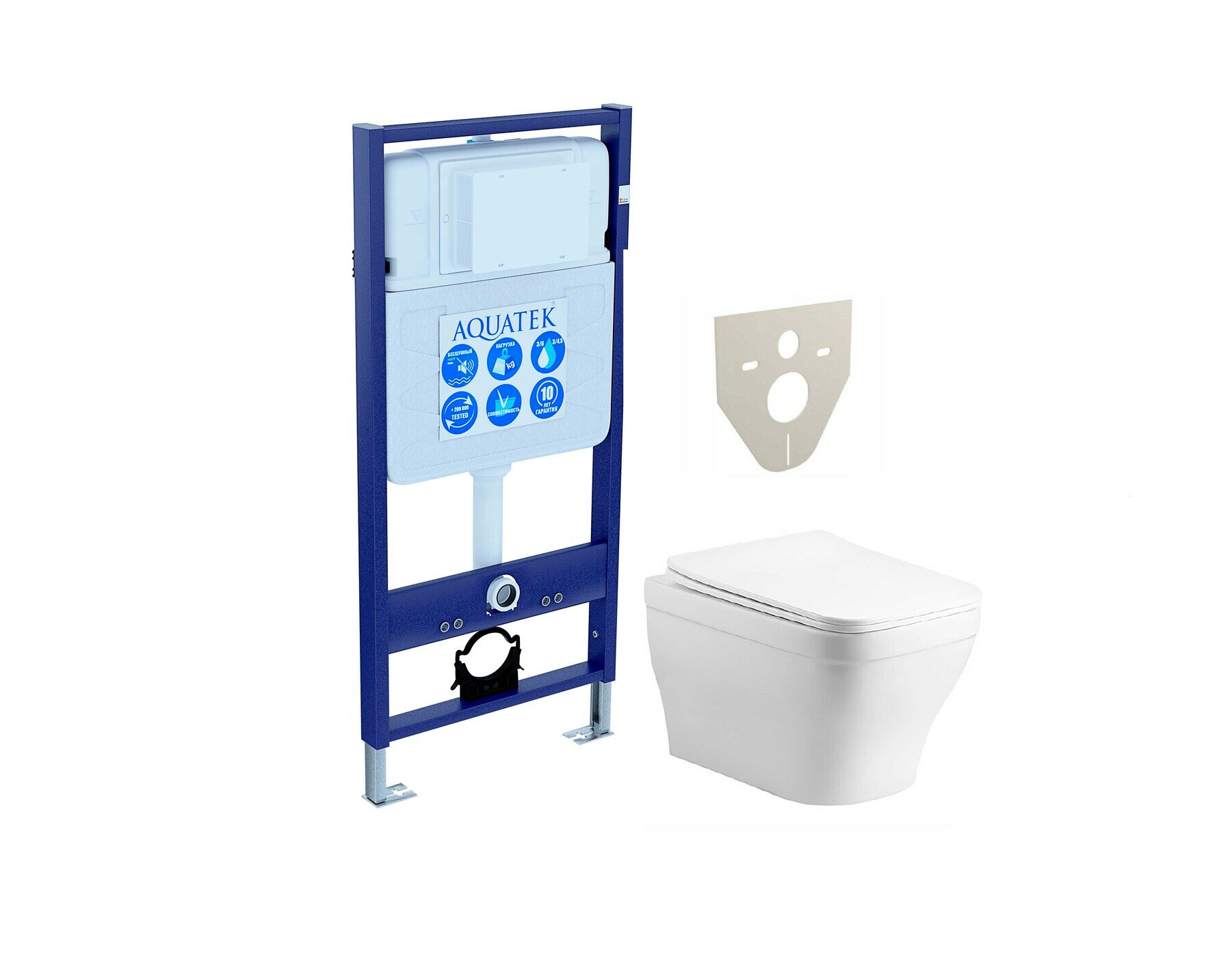 Унитаз с инсталляцией Акватек SET AQUATEK Амадео cm