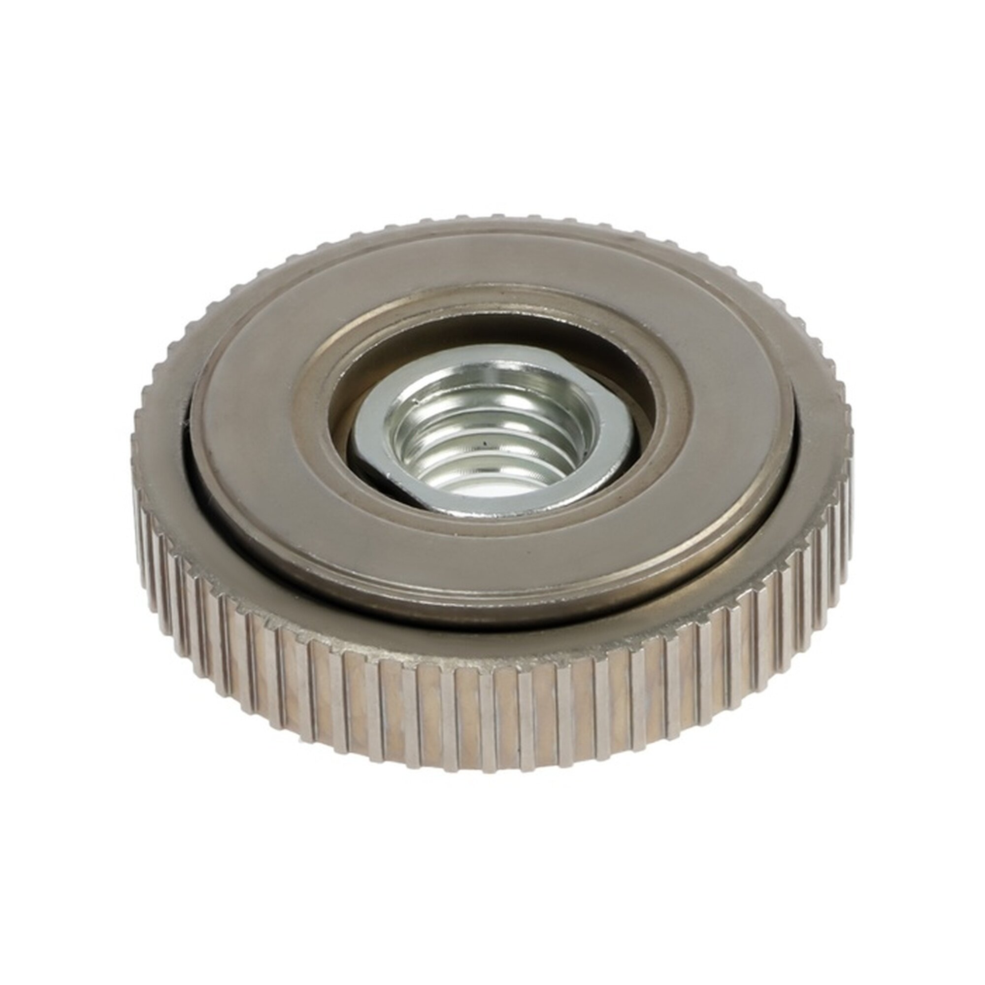 Быстрозажимная гайка для УШМ тундра, М14, 1 шт, цвет серебристый