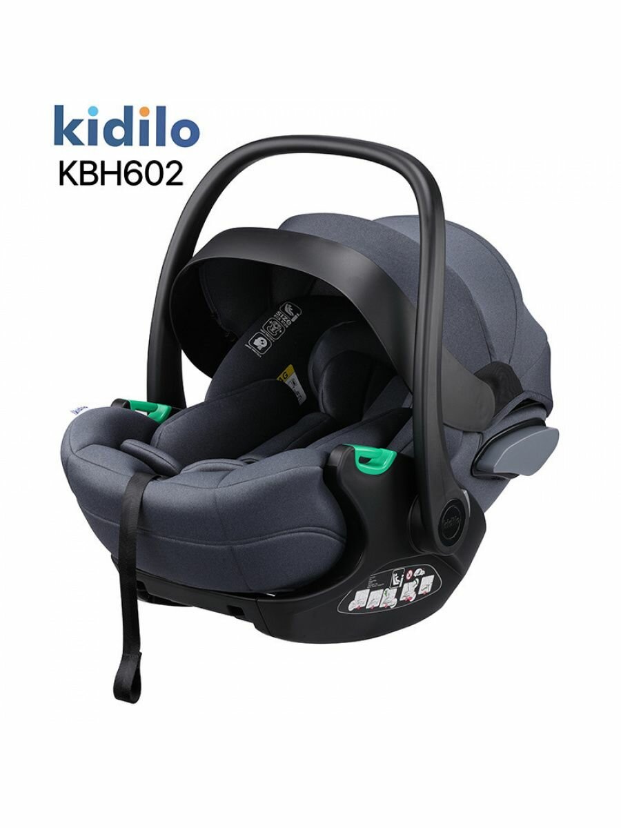 Автолюлька детская REAN CANDY RA-A, для новорожденных, спинка, 5-ти точечные ремни